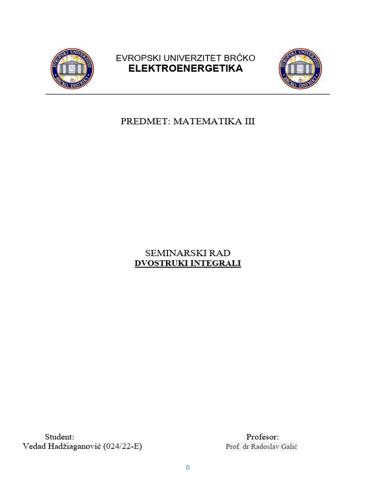 Seminarski rad Matematika 3 13072023 | PDF