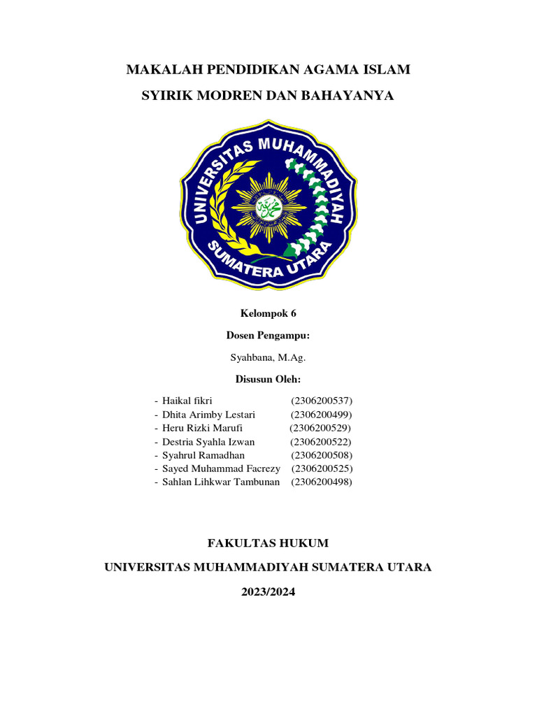 Syirik Modern Dan Bahayanya | PDF
