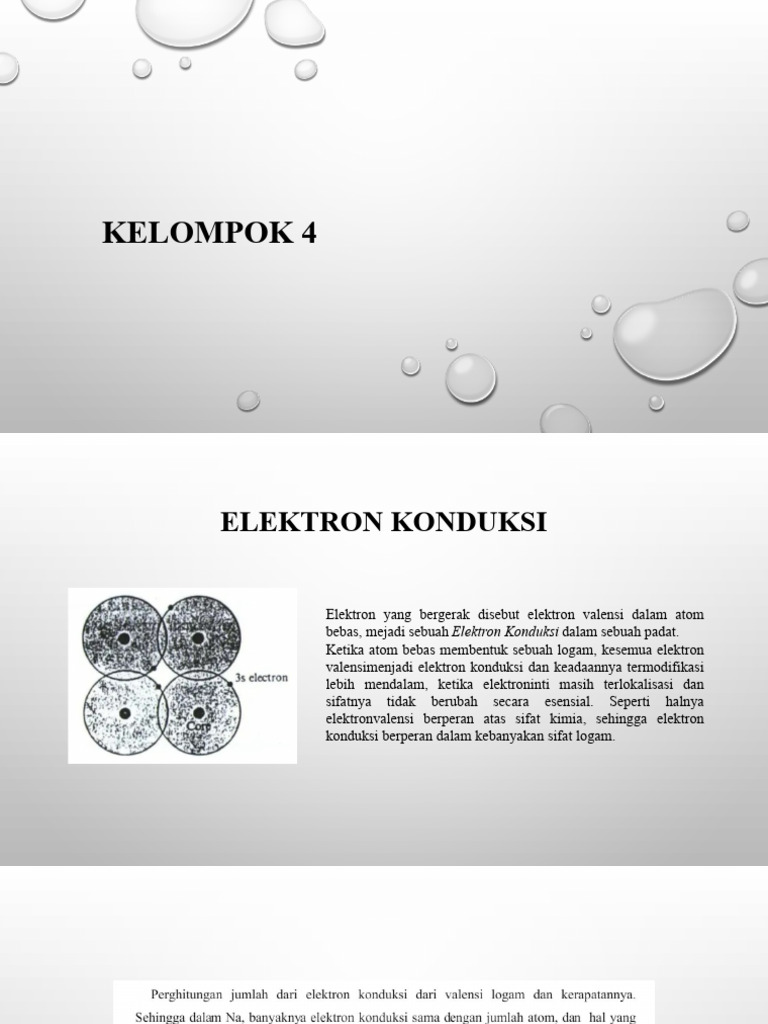 Kel4 - Teori Elektron Bebas Dan Energi Fermi | PDF | Metode & Bahan Ajar | Sains & Matematika