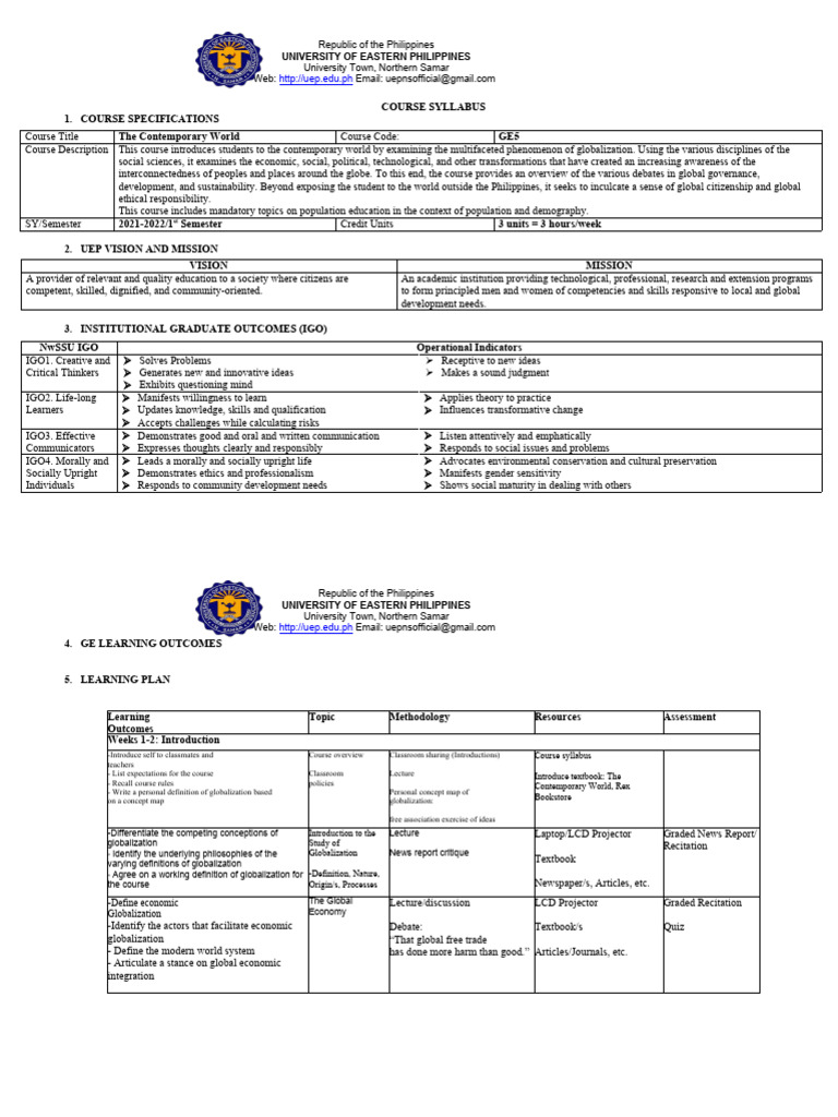BSIS Ethics Syllabus | PDF