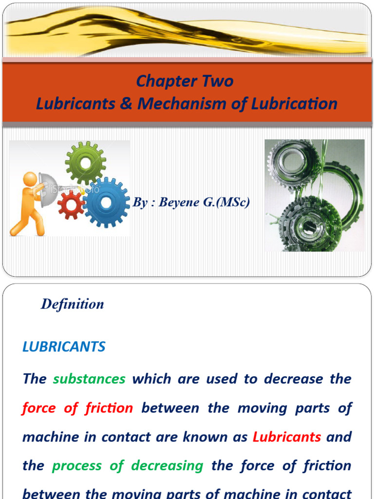Chapter Two - 2 Lubrication | PDF | Lubricant | Friction