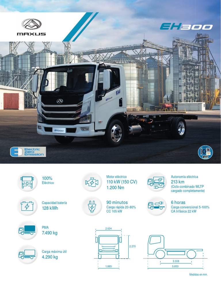 Ficha Maxus EH300-Sep23 | PDF | Sistema de freno antibloqueo | Transporte privado