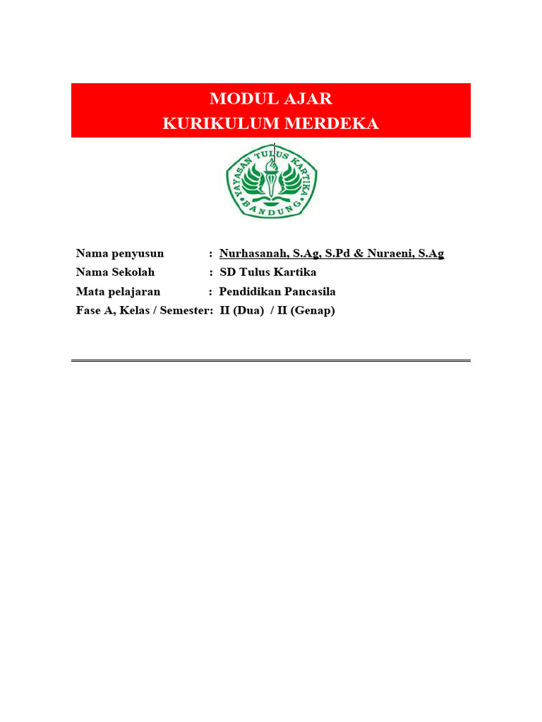 Modul Ajar PPKN Kelas 2 - BAB 3 | PDF