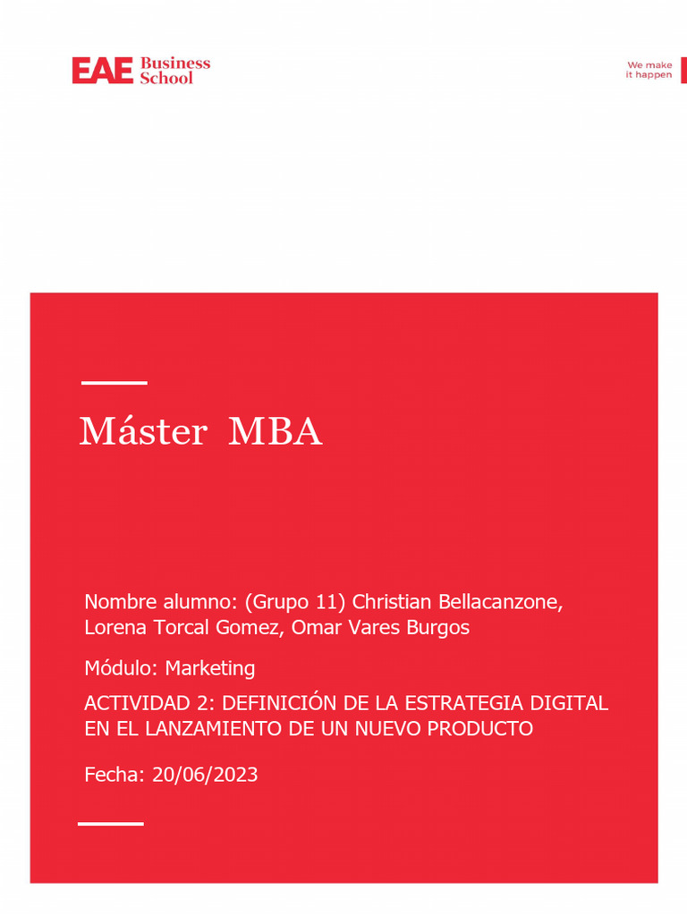 Grupo11 M2A2 B2B | PDF | Posicionamiento en buscadores | Diseño