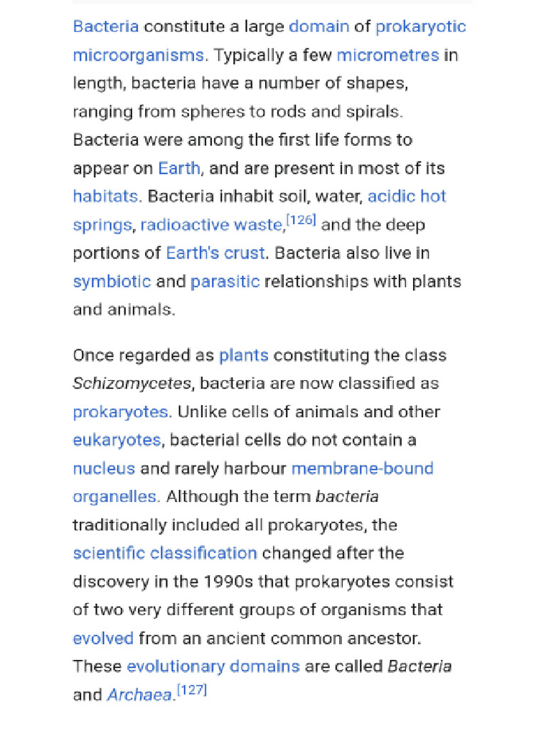 Bacteria Constitute A Large Domain of Prokaryotic Microorganisms | PDF