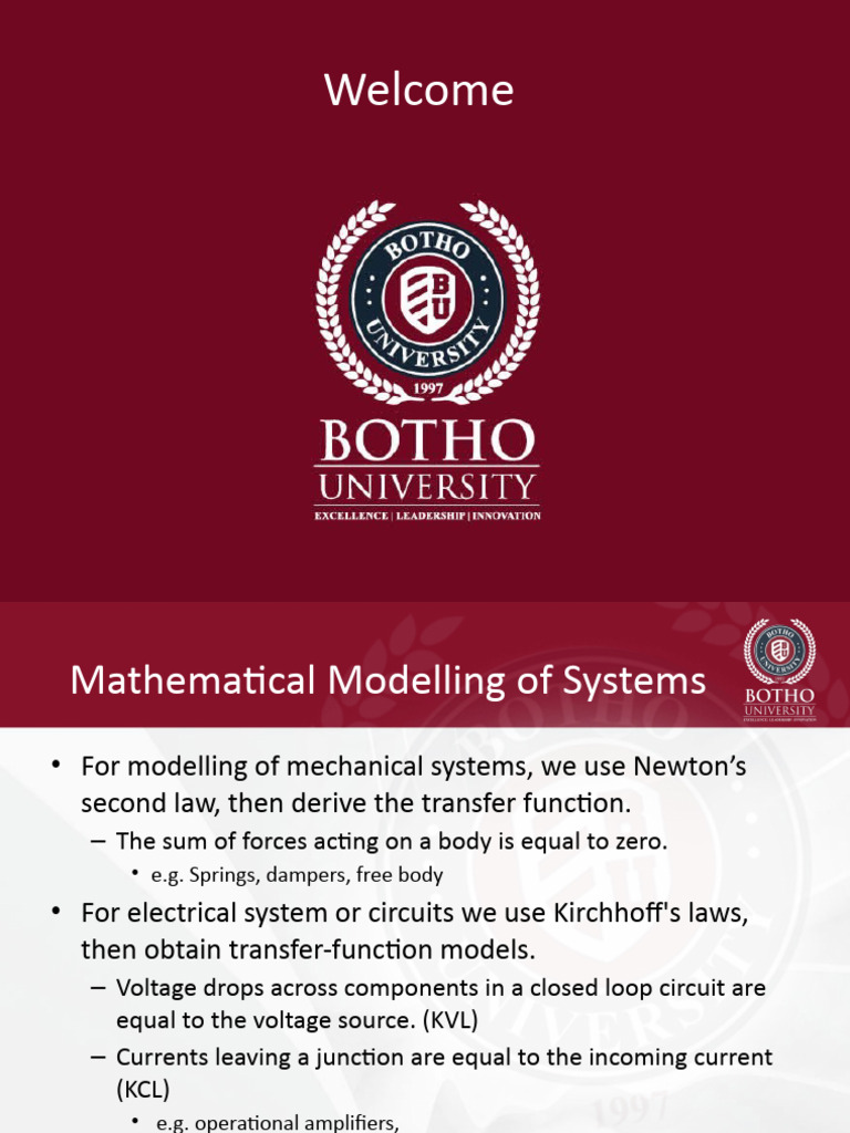 Lecture 5 Modelling of Electrical, Mechanical Systems | PDF | Force ...
