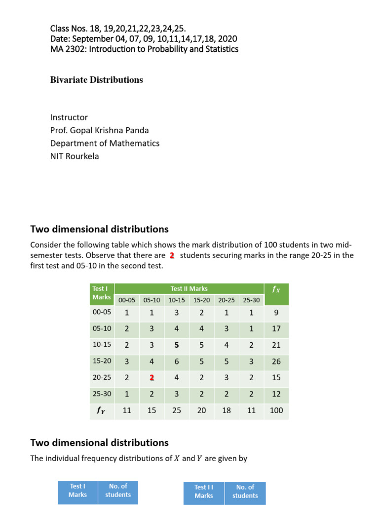 Bivariate Distributions | PDF | Probability Distribution | Probability ...