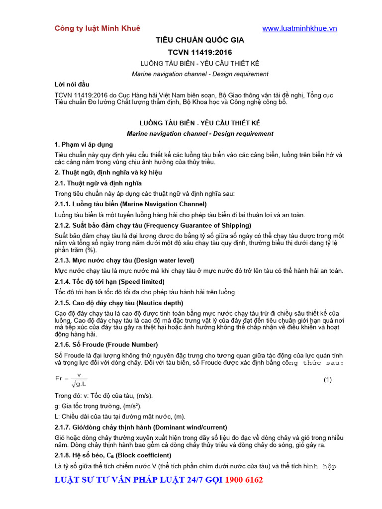 TCVN 11419-2016 TK Lu NG | PDF