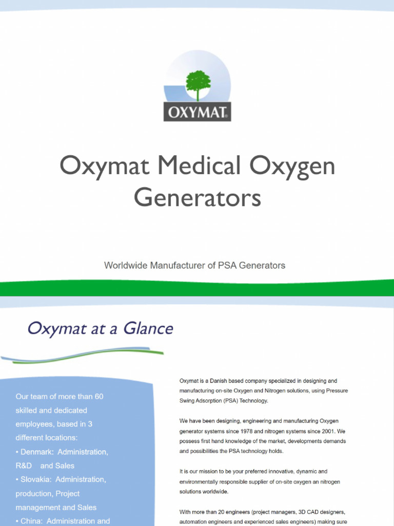 Oxymat Medical Oxygen Generators | PDF