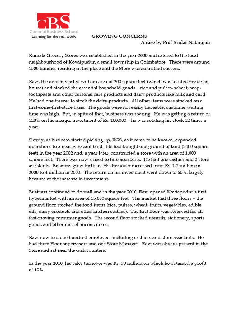 Growing Concerns | PDF | Business Economics | Business