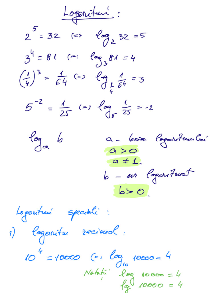 Logaritmi 9 Nov 2023 | PDF
