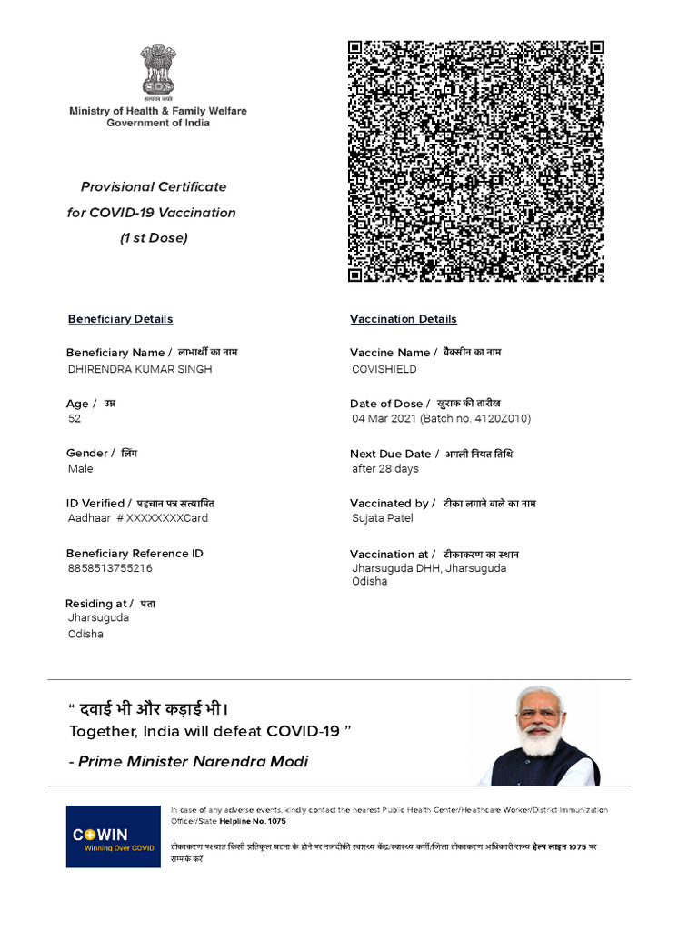 certificate COVID 19(dks) | PDF