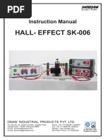 Hall Effect Experiment Lab Manual | PDF | Electrical Resistivity And ...