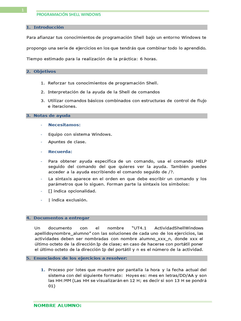 UT4.1 Actividad Shell Windows-2 | PDF | Archivo de computadora | Tecnologías de la información