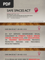 RA11313 Safe Spaces Act Presentation | PDF | Science & Mathematics