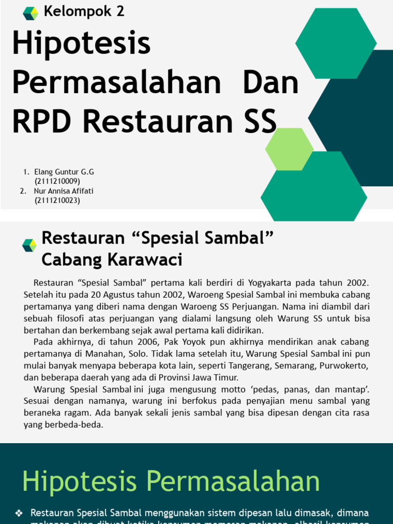 Pemodelan Sistem (RPD) - Teknik Industri | PDF