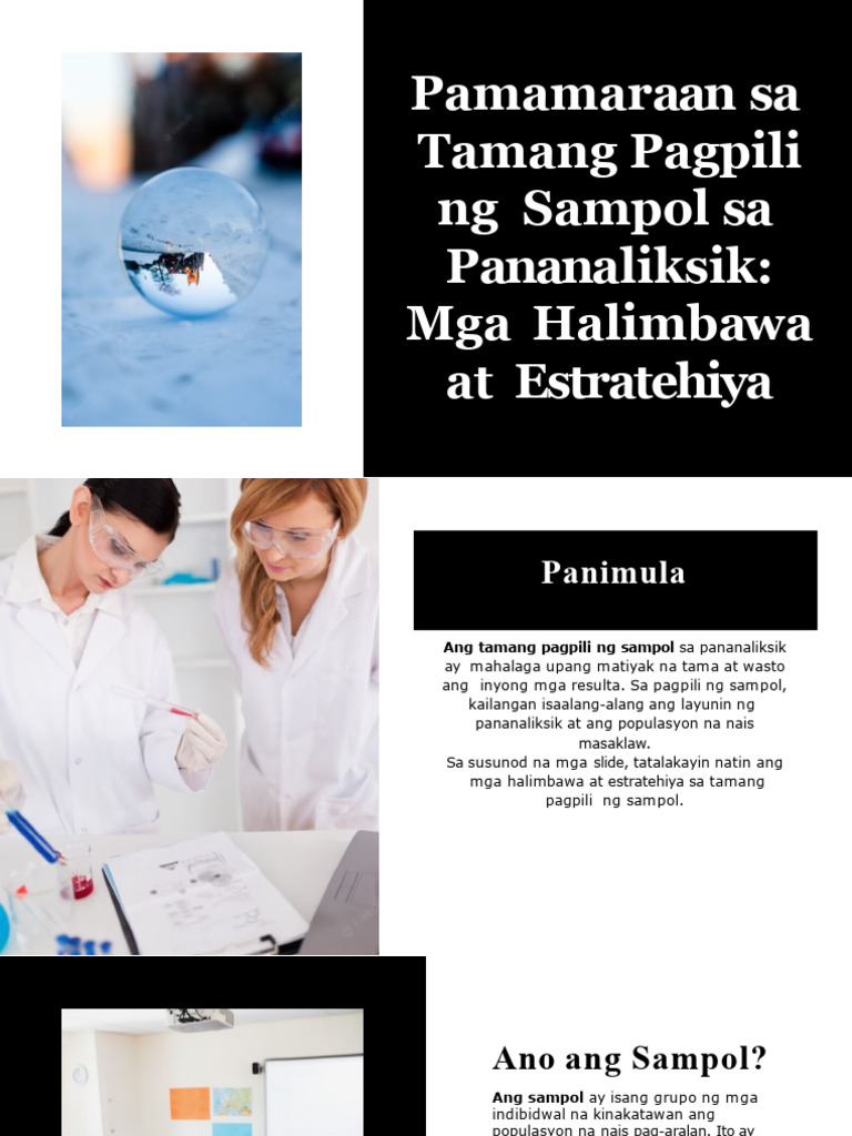 Wepik Pamamaraan Sa Tamang Pagpili NG Sampol Sa Pananaliksik Mga Halimbawa at Estratehiya | PDF