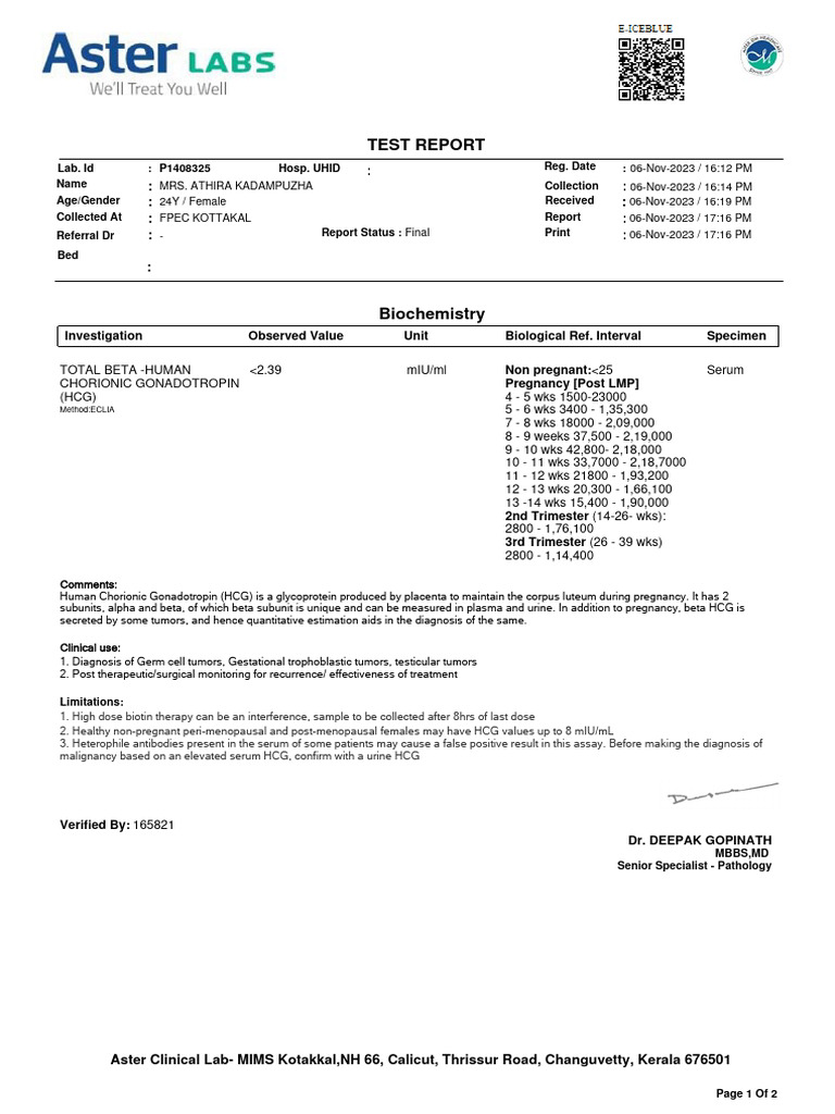 Result Entry Report | PDF