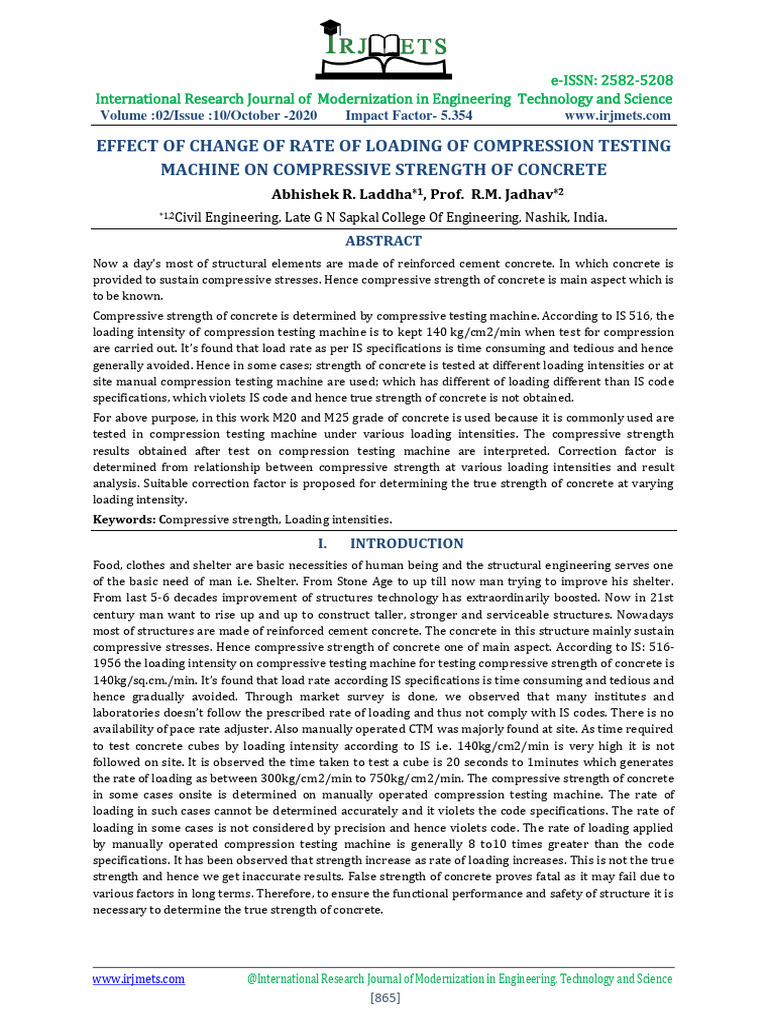Loading Rate | PDF | Concrete | Building Engineering