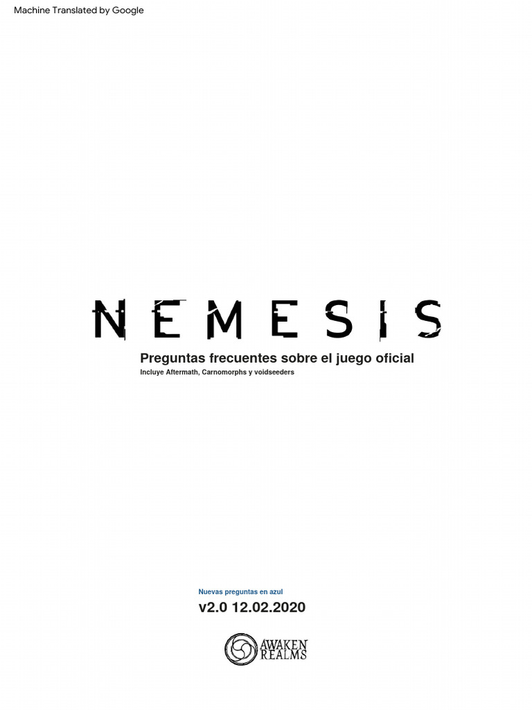 FAQ 2.0 Nemesis | PDF