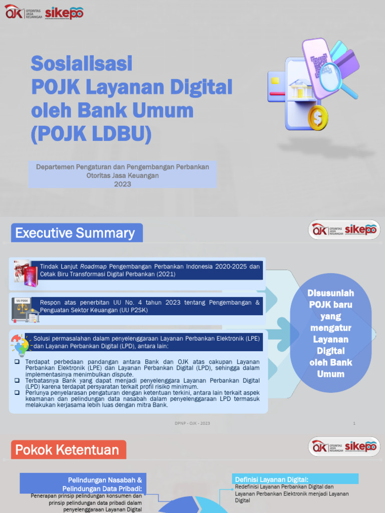 Materi Sosialisasi POJK LDBU v02 | PDF