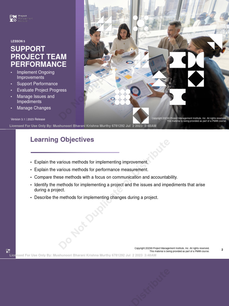 Module 5 Project Team Performance | PDF | Scrum (Software Development) | Project Management