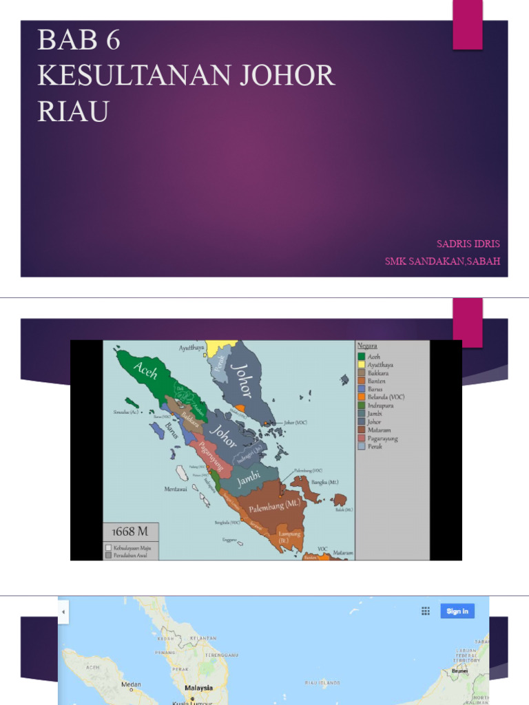 Bab 6 Kesultanan Johor Riau | PDF