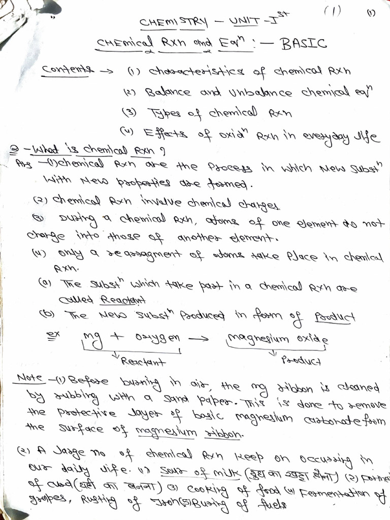 CH-1 Science 10th Class Notes | PDF
