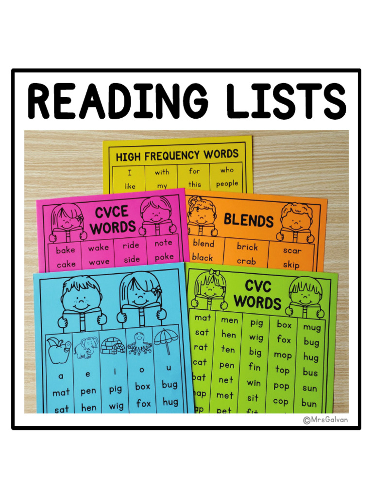 MrsGalvan FREE Reading Lists | PDF