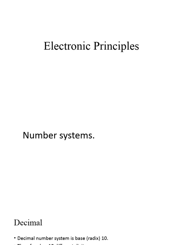 Lecture 11 Electronics | PDF | Logic Gate | Decimal