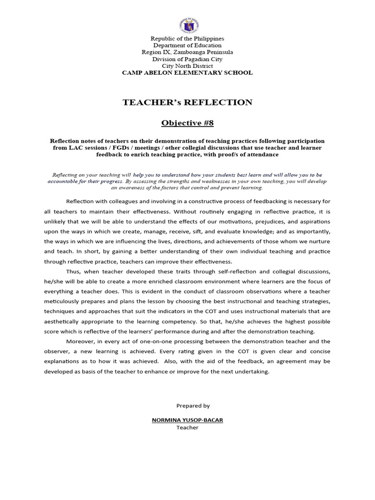 reflections and annotations | PDF