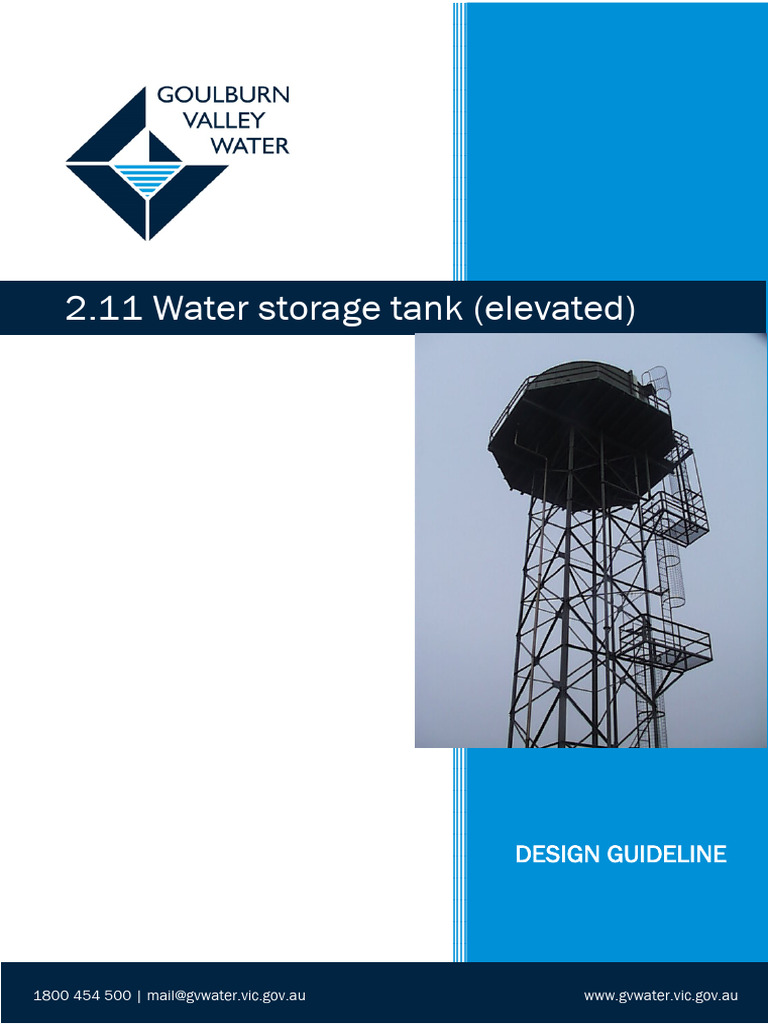 2.11 Design Guideline - Water Storage Tank (Elevated) - June 2022 | PDF ...