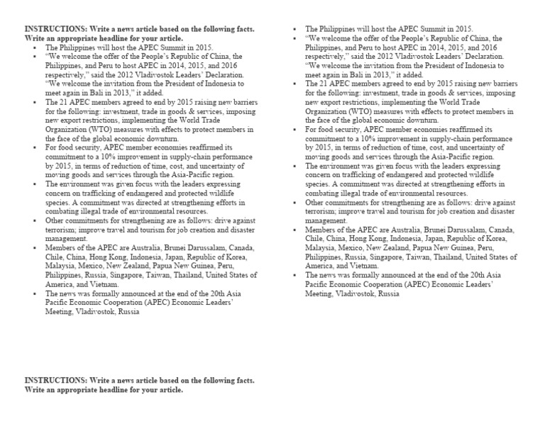 News Fact Sheet 1 | PDF