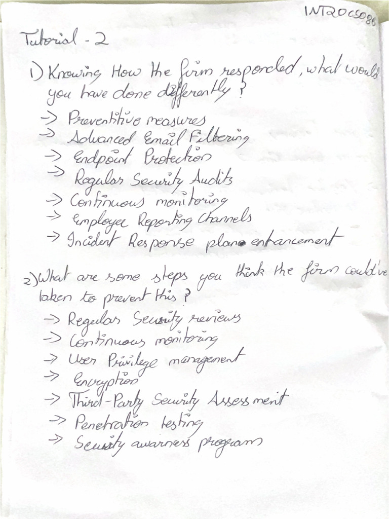 Tutorial 2 1NT20CS086 | PDF
