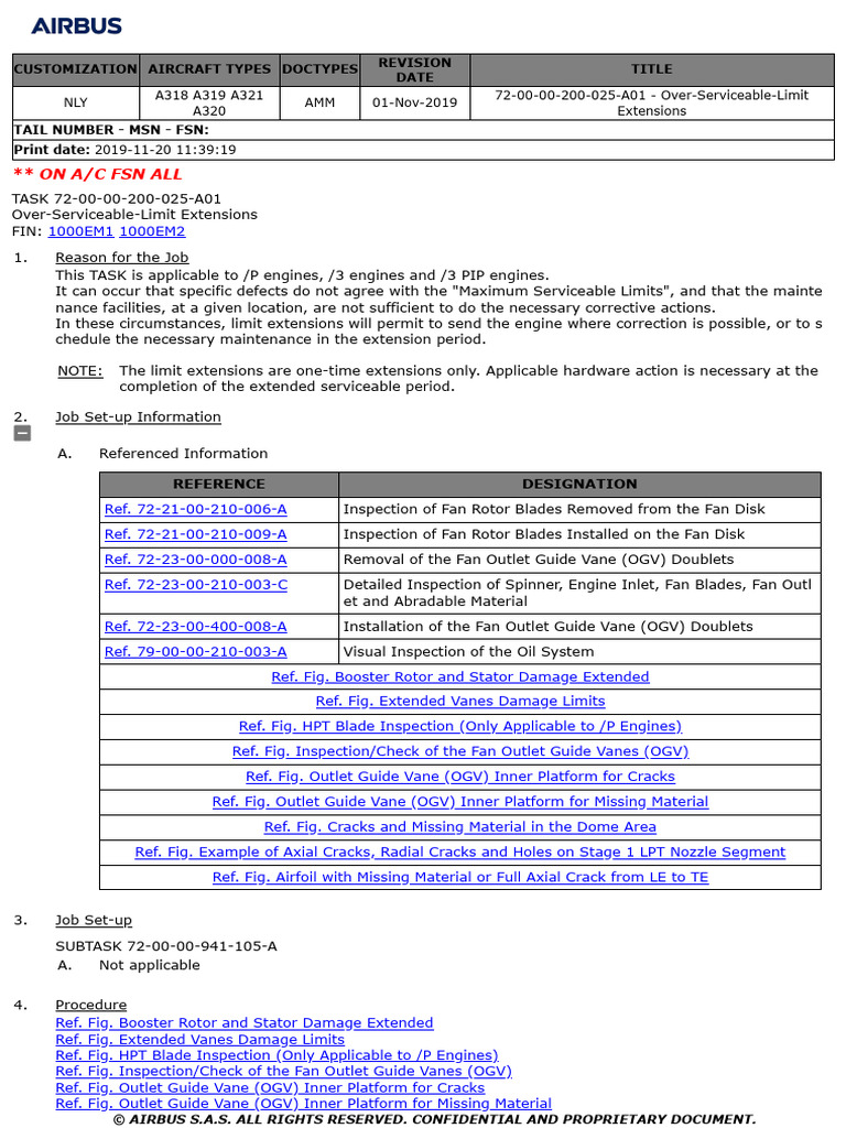 72 00-00-200 025 A01 Over Serviceable Limit Extensions | PDF | Aviation ...