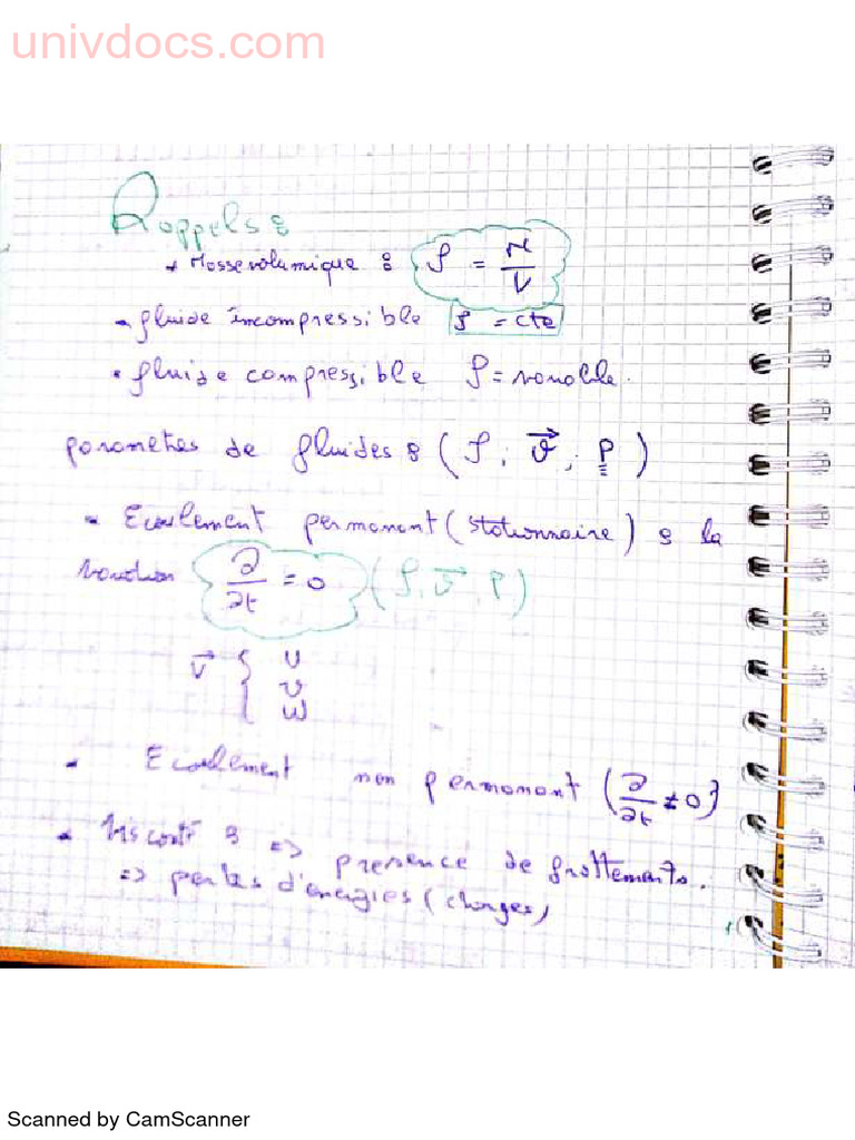 COMPLET - Mecanique Des Fluides Cours - TD - 2.TextMark | PDF