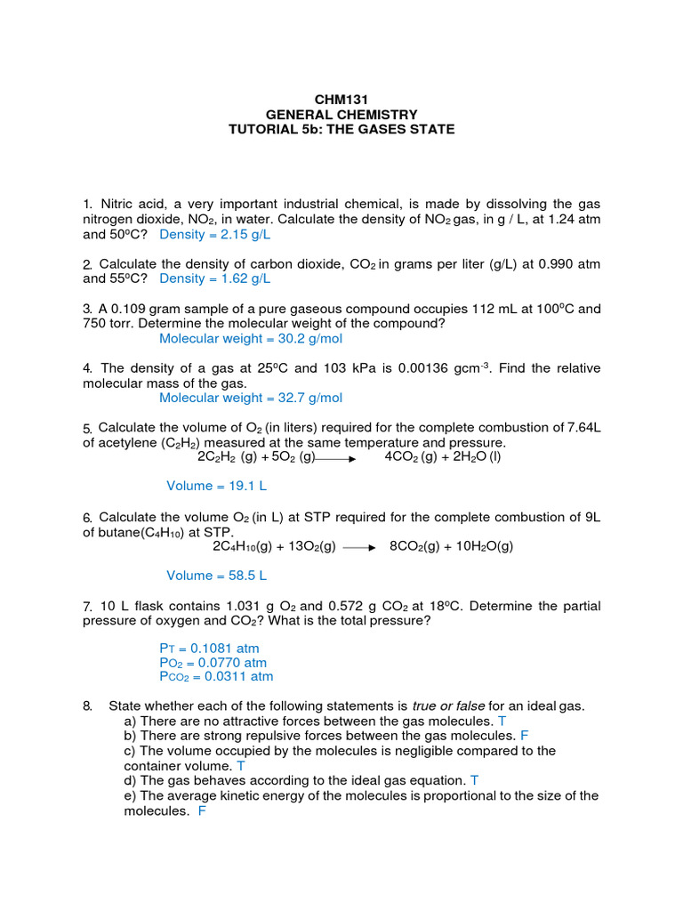 Tutorial Chapter 5B | PDF