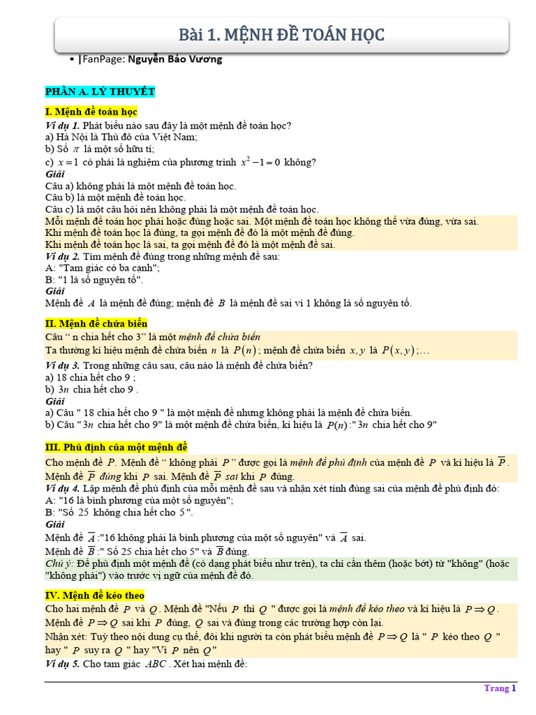 Bai Tap Tu Luan Va Trac Nghiem Toan 10 Canh Dieu Co Dap An Va Loi Giai | PDF