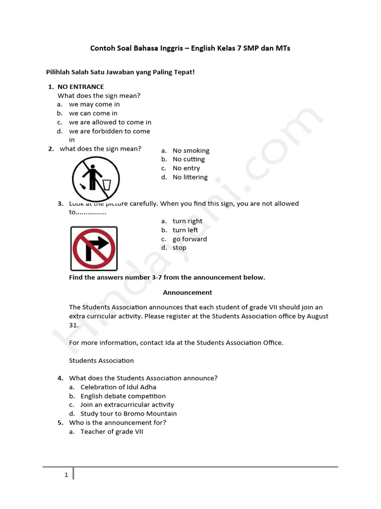 English Quiz for Grade 7 Students | PDF | Language Arts & Discipline
