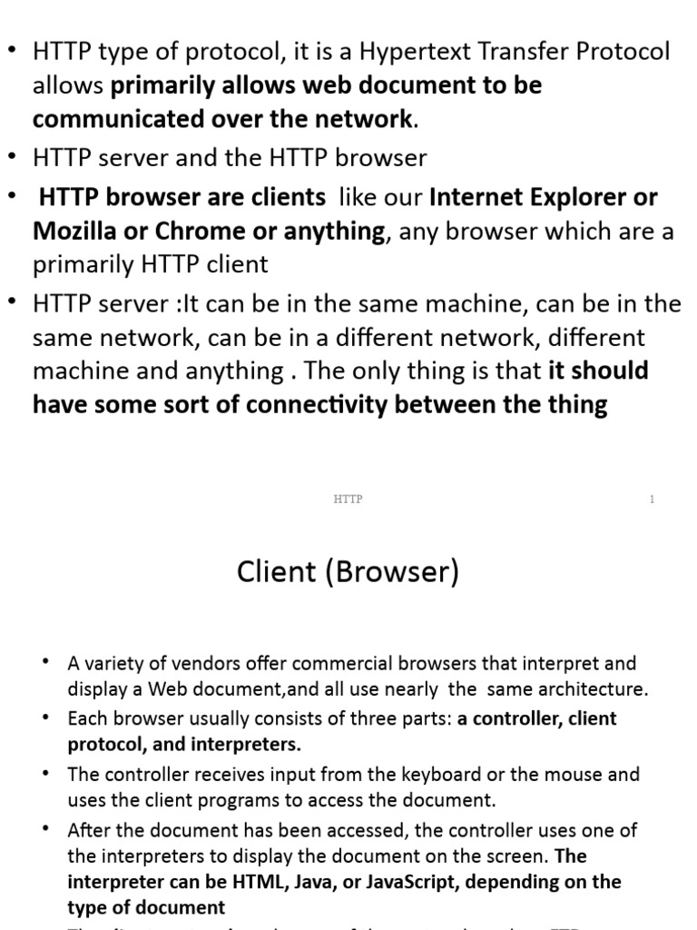 AL Protocol HTTP | PDF | Networking | Internet & Web