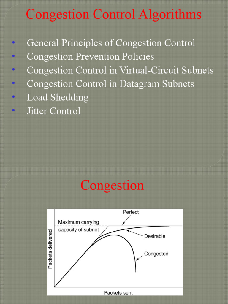 Congestion Control | PDF | Networking | Multiprotocol Label Switching