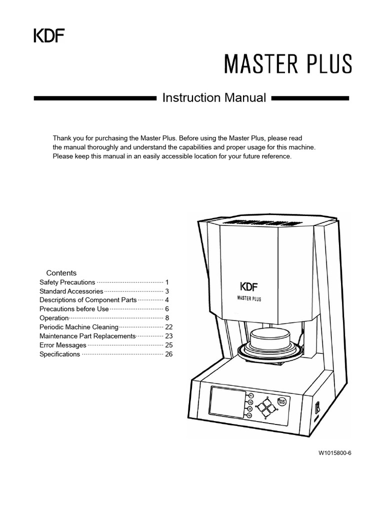 Master Plus Instruction Manual | PDF | Ac Power Plugs And Sockets | Celsius