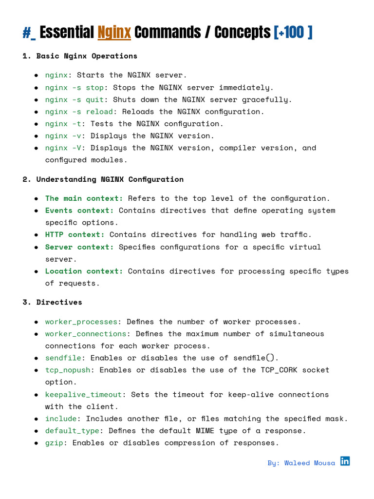 The Nginx Handbook | PDF | Networking | Internet & Web The Nginx Handbook | PDF | Networking | Internet & Web