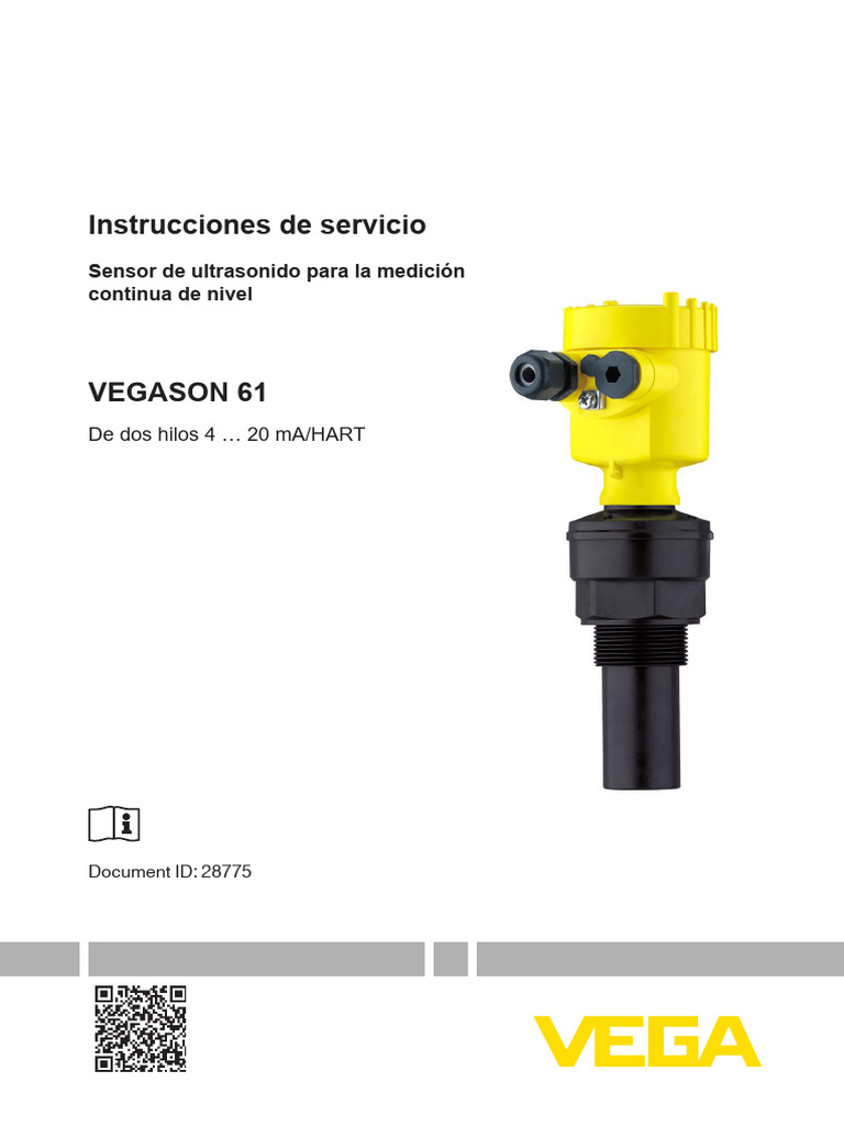 ES VEGASON 61 4... 20ma HART Dos Hilos | PDF | Tornillo | Ultrasonido
