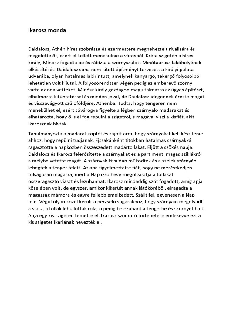 Ikarosz Monda | PDF