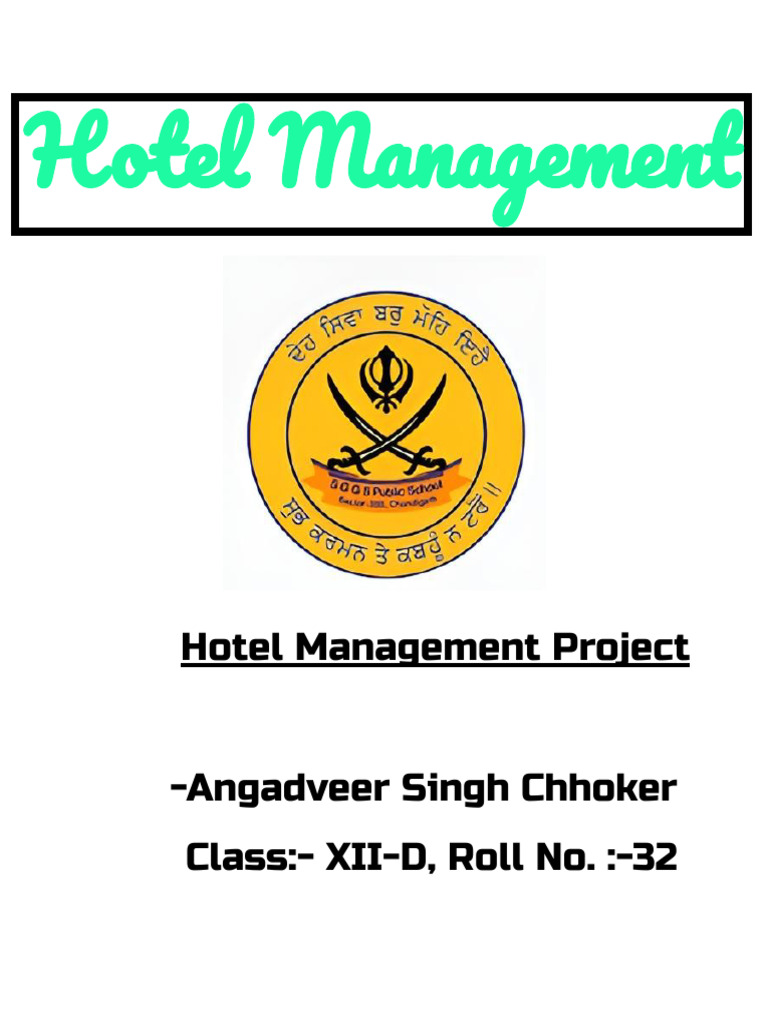 Hotel Management | PDF