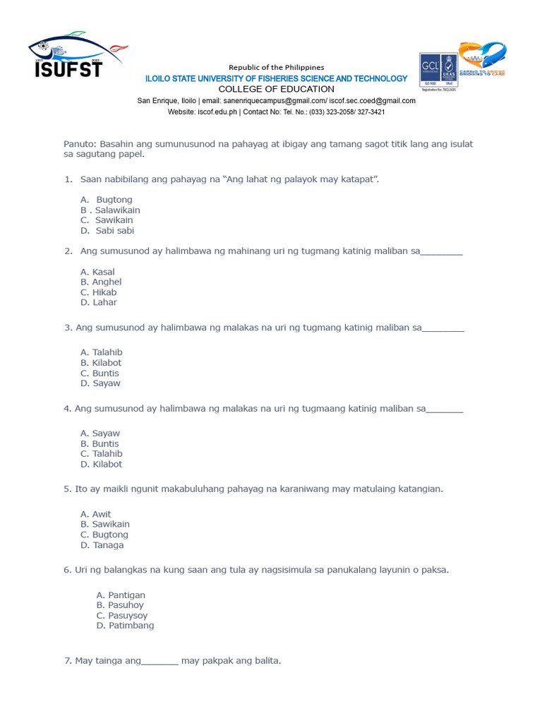 Assessment Educ5 | PDF