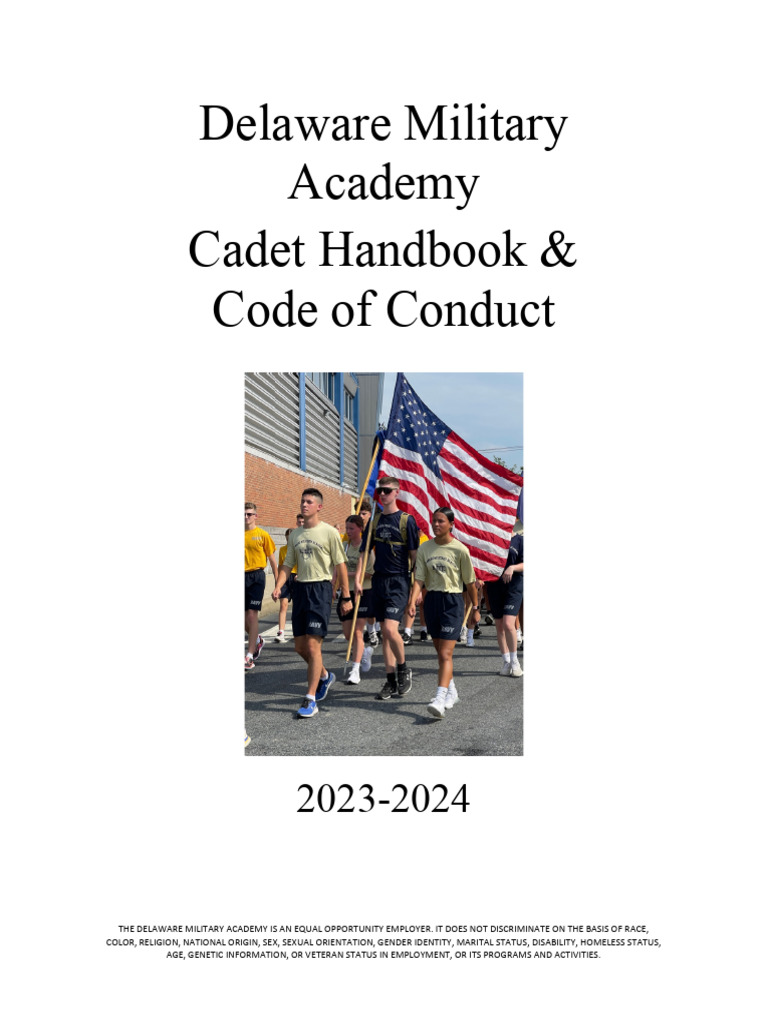 23 24 Combined Cadet Handbook and Code of Conduct | PDF | Military Rank ...