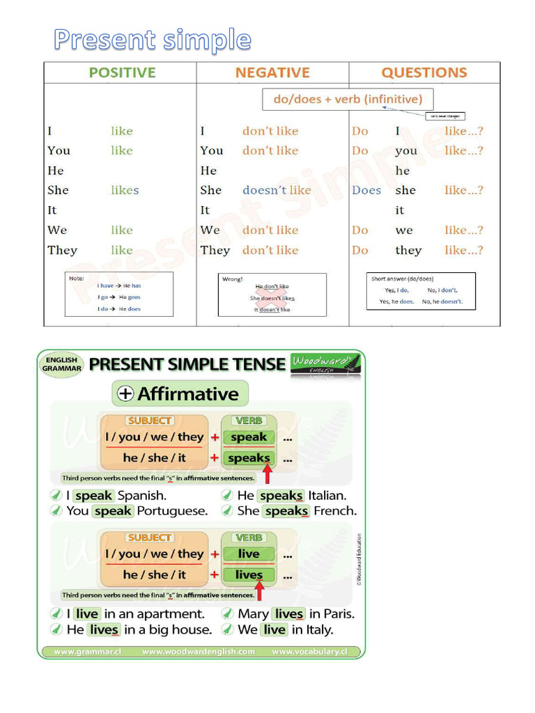 Present Simple Tense | PDF