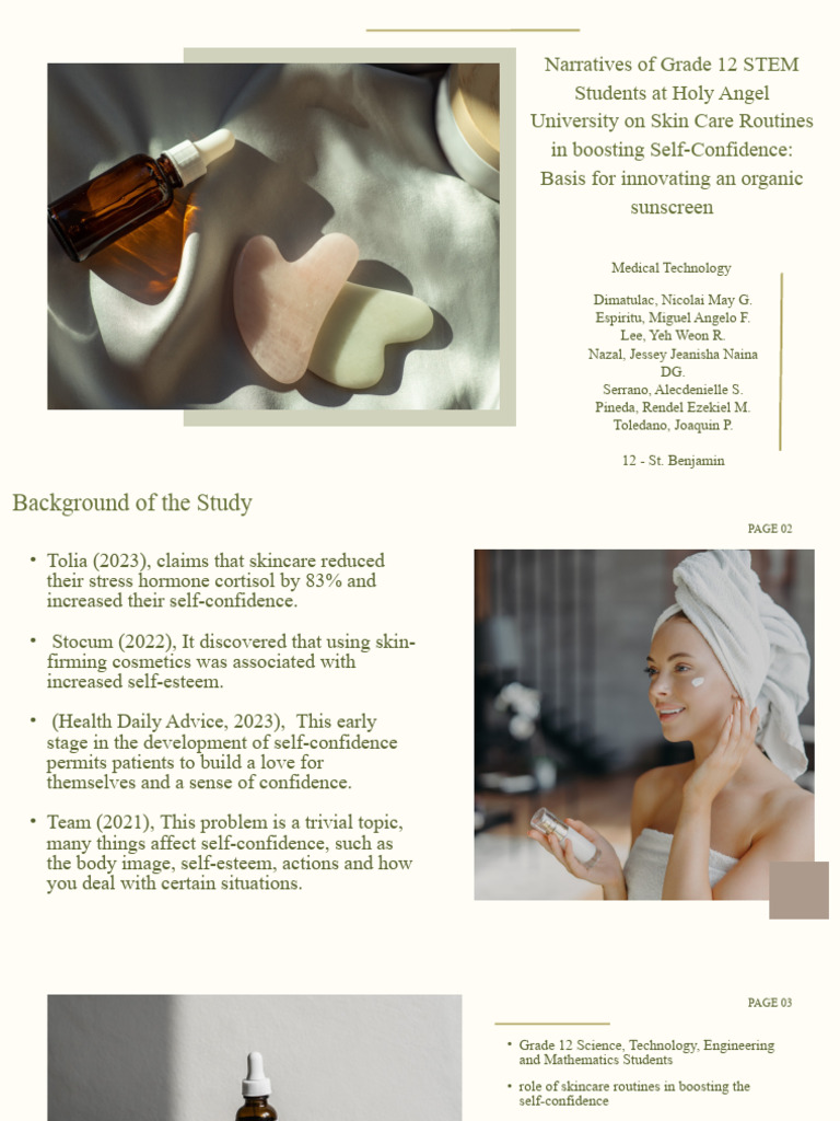 Research Proposal Skin Care - Medtech | PDF